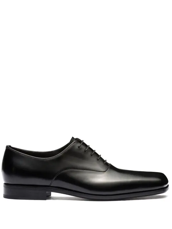 Square Toe Oxford Prada Shoes Prada Square-Toe Leather Oxford