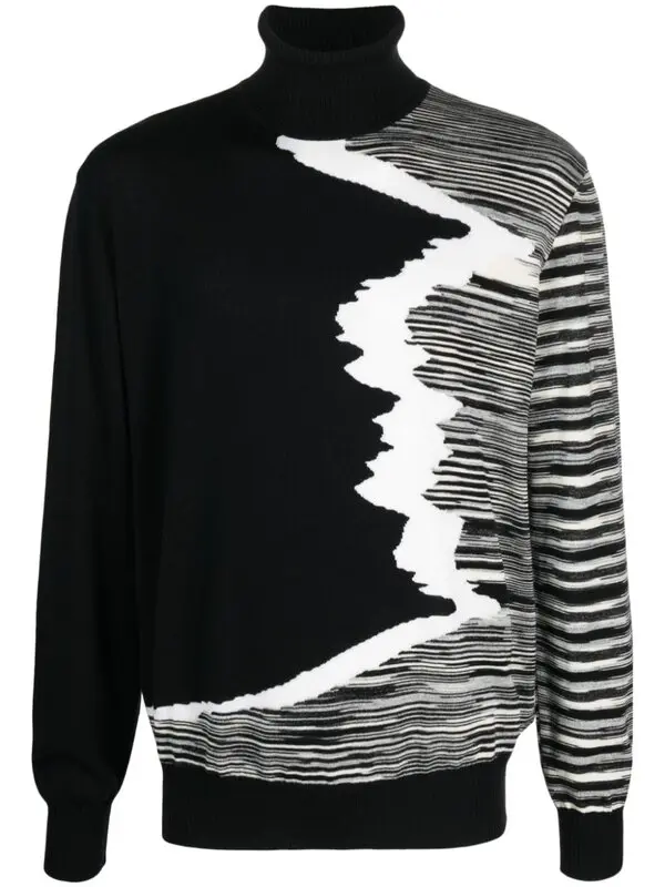 Missoni Stripe-pattern Roll-neck Jumper