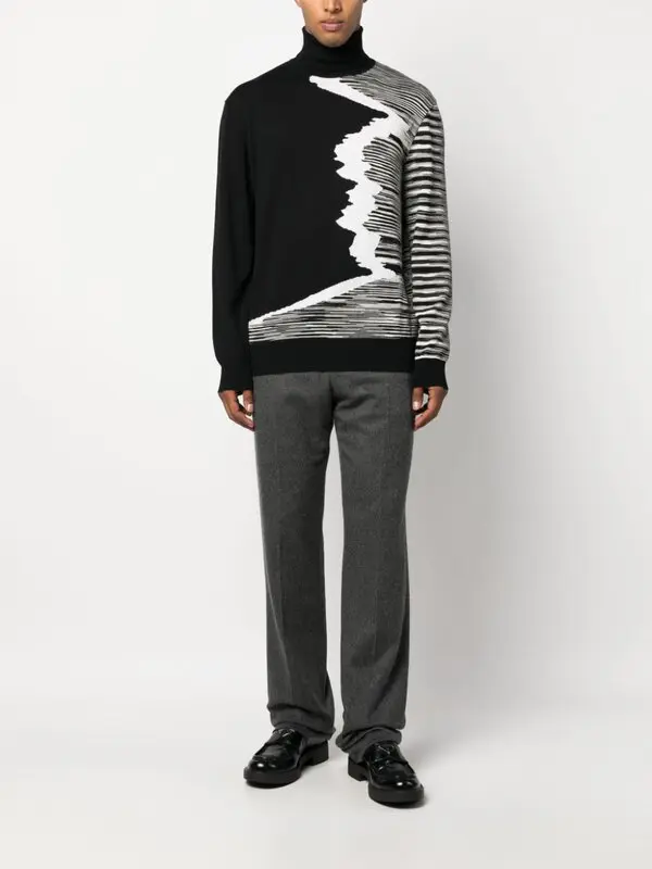 Missoni Stripe-pattern Roll-neck Jumper