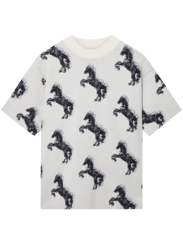 Stella McCartney Pixel Horse Wool Jumper