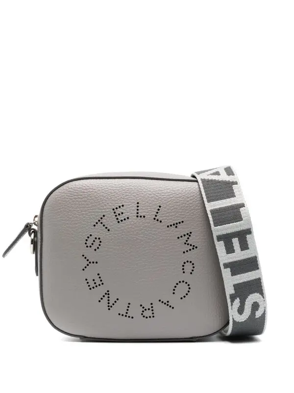 Stella McCartney Perforated-logo Crossbody Bag - Grey