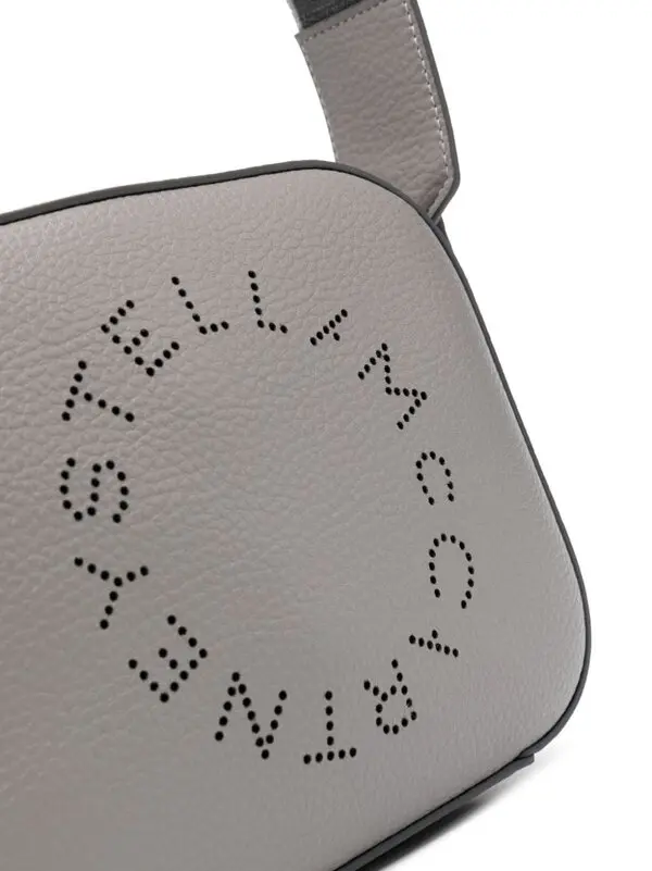 Stella McCartney Perforated-logo Crossbody Bag - Grey