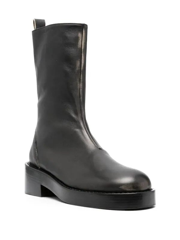COURREGES 55mm Leather Ankle Boots
