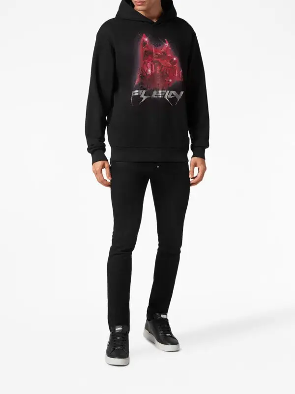 Philipp Plein Logo-patch Cotton Hoodie