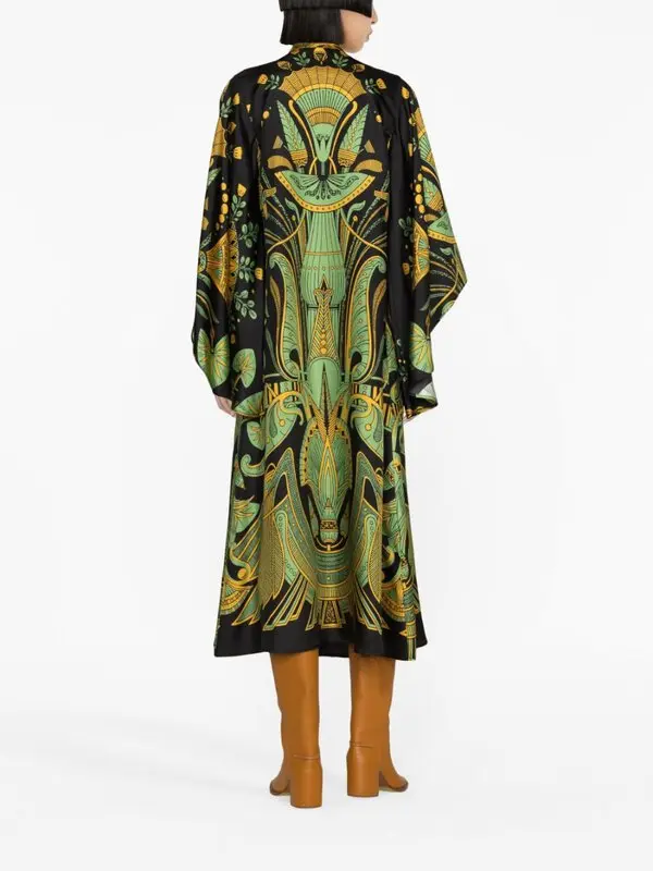 La DoubleJ Magnifico Silk Midi Dress