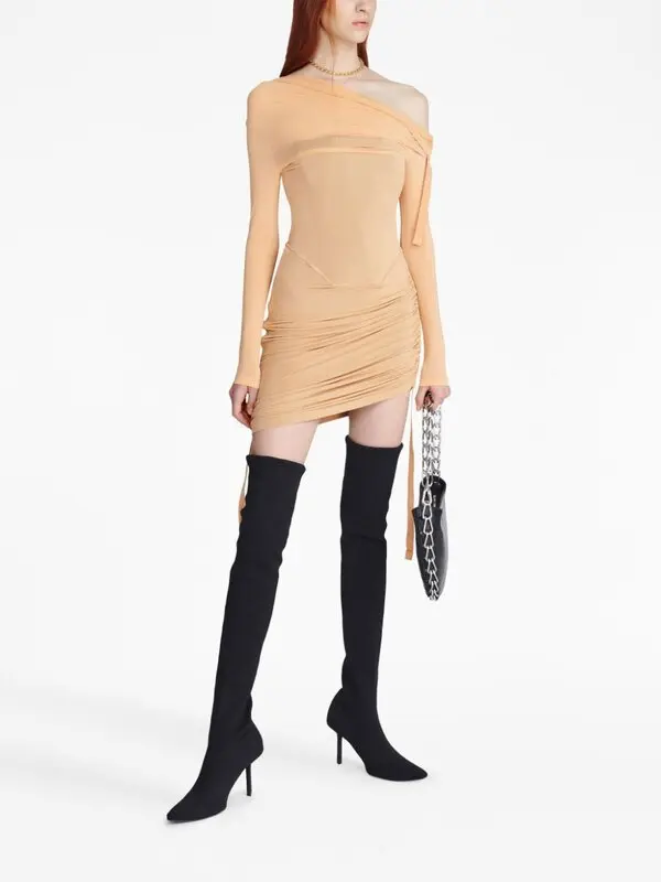 DION LEE Off-shoulder Minidress - Neutrals