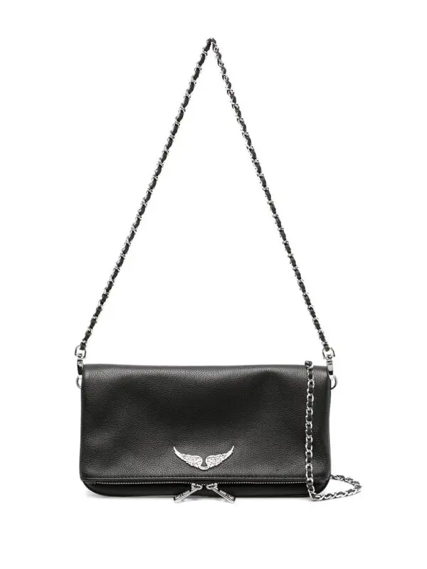 Zadig&Voltaire Rock Leather Shoulder Bag - Black