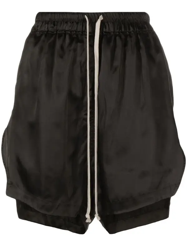 Rick Owens High-low Drawstring Shorts