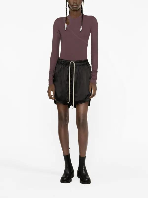 Rick Owens High-low Drawstring Shorts