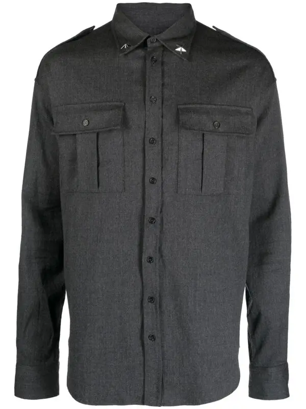 Dsquared2 Long-sleeve Virgin Wool Shirt