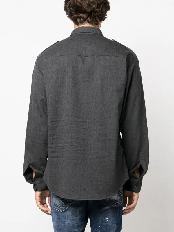 Dsquared2 Long-sleeve Virgin Wool Shirt