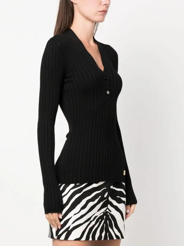 Dolce & Gabbana Logo-plaque Wool-blend Top