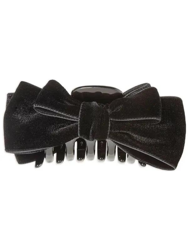 JENNIFER BEHR Matilda Bow Claw Clip - Black