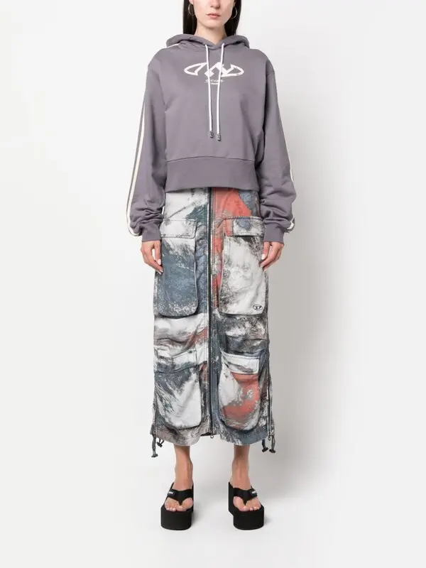Gcds Logo-print Drawstring Hoodie