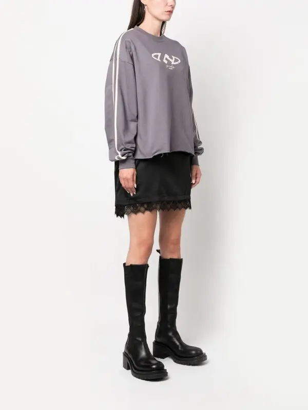 Gcds Layered Lace-trim Dress