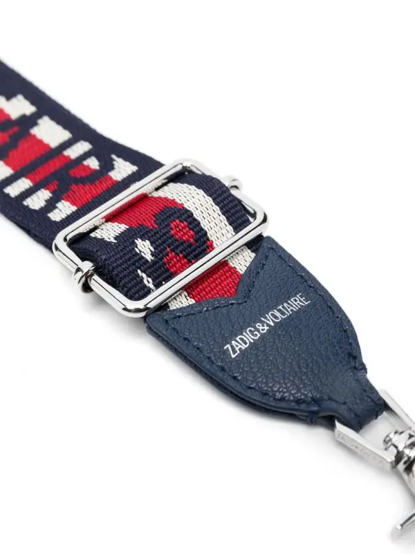 Zadig&Voltaire Jacquard Logo-motif Shoulder Strap - Blue