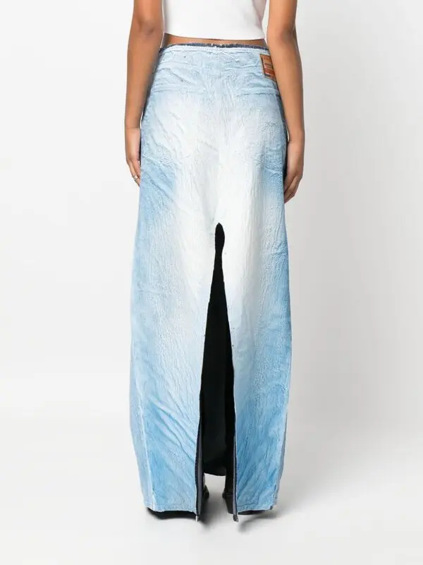 DIESEL® A-line Denim Maxi Skirt