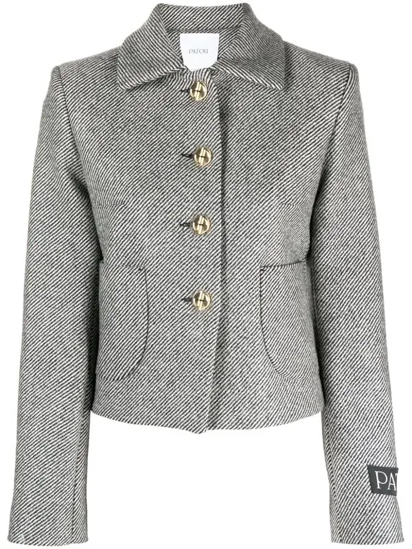 PATOU Textured Virgin-wool Jacket