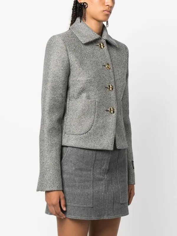 PATOU Textured Virgin-wool Jacket