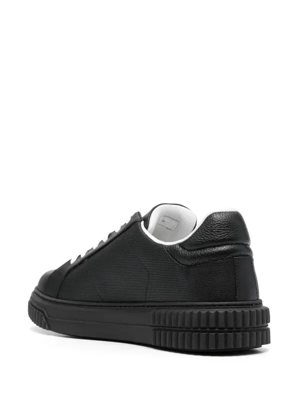 BALDININI Logo-embossed Low-top Leather Sneakers
