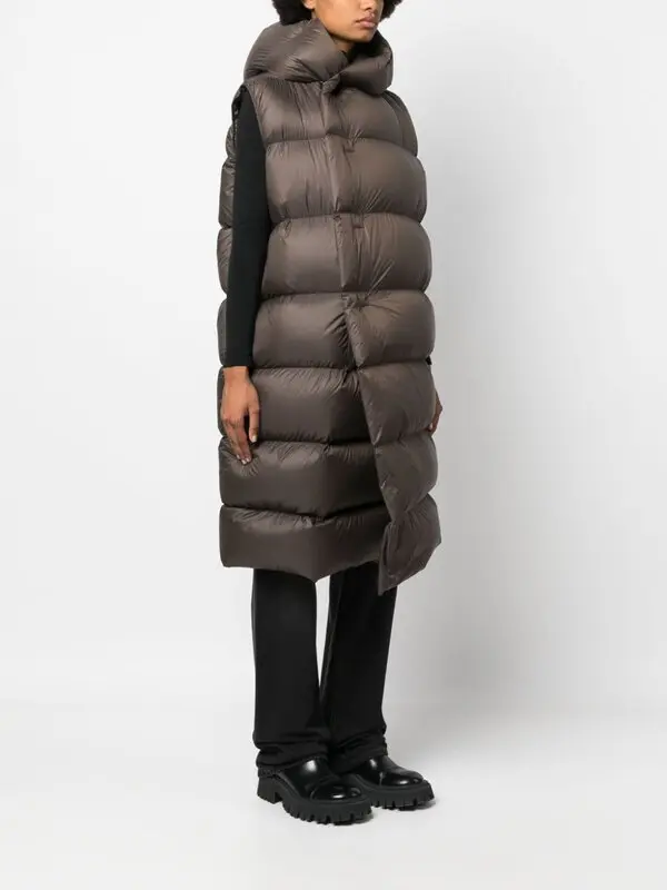 Rick Owens Quilted Hooded Gilet