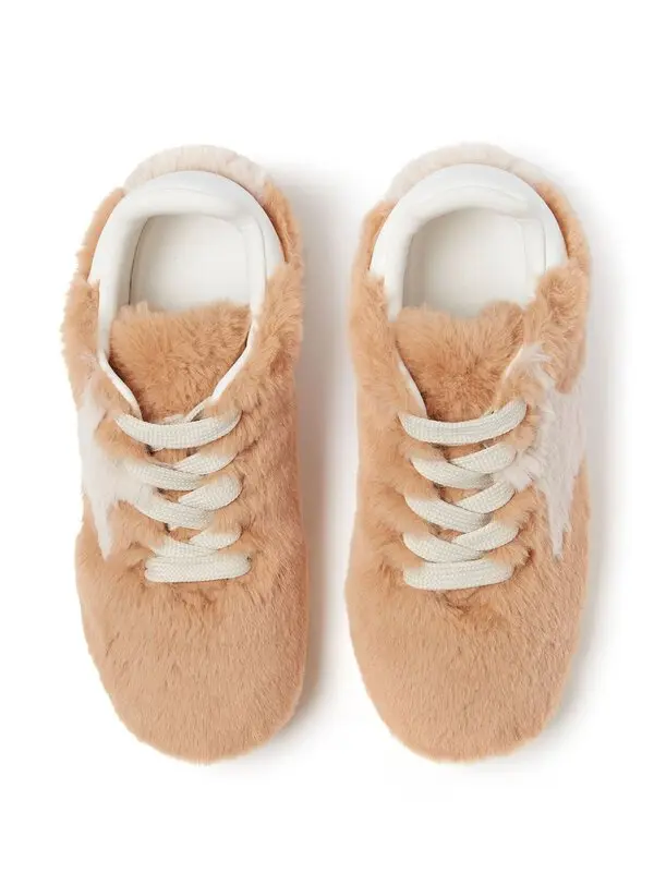 Stella McCartney Loop Fleece-texture Sneakers - Neutrals