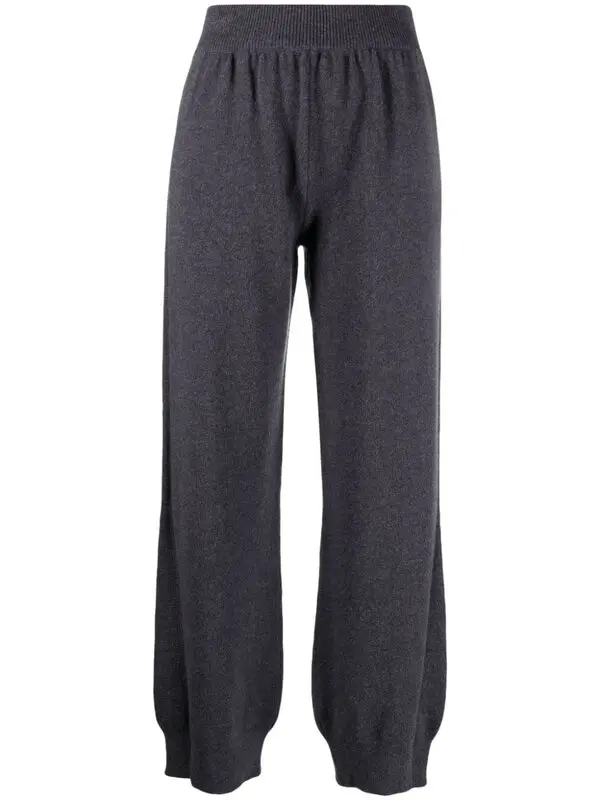 BARRIE Tapered-leg Cashmere Trousers - Grey