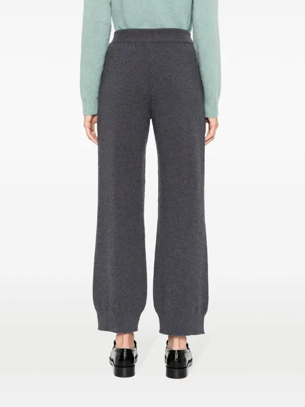 BARRIE Tapered-leg Cashmere Trousers - Grey
