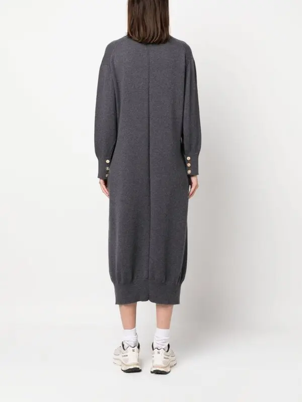 BARRIE Iconic Knit Midi Dress - Grey