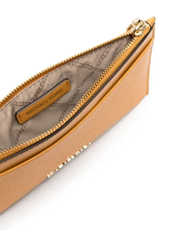 Michael Kors Logo-lettering Leather Card Case