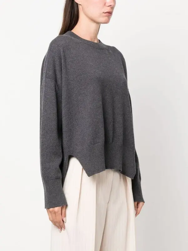 BARRIE Iconic Cashmere Pullover - Grey