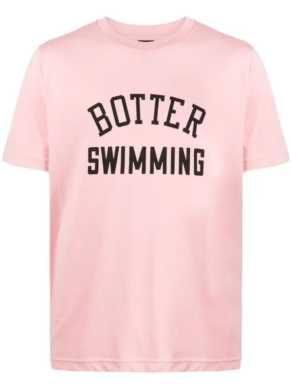 BOTTER Flocked-logo Organic Cotton T-shirt - Pink