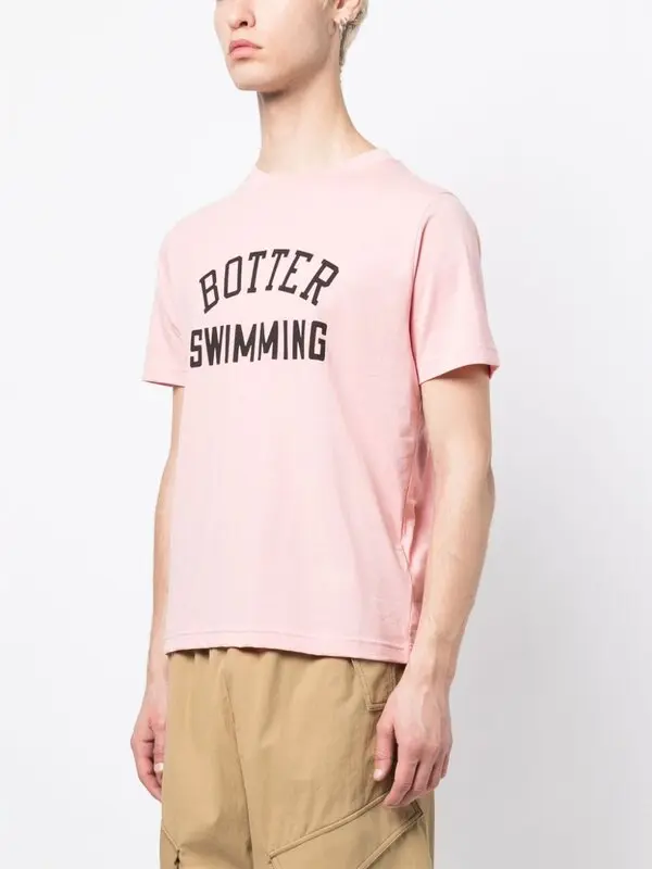 BOTTER Flocked-logo Organic Cotton T-shirt - Pink