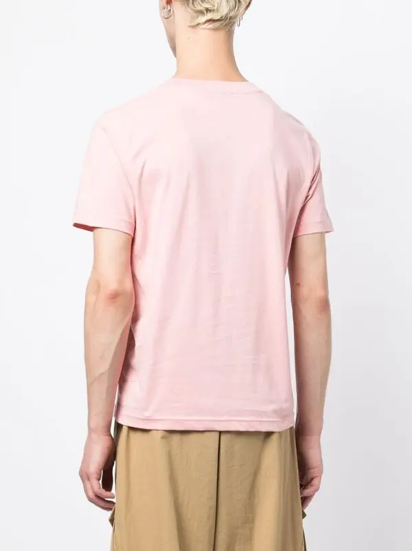 BOTTER Flocked-logo Organic Cotton T-shirt - Pink