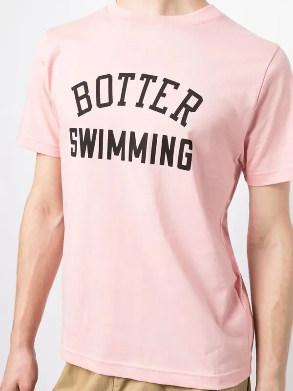 BOTTER Flocked-logo Organic Cotton T-shirt - Pink
