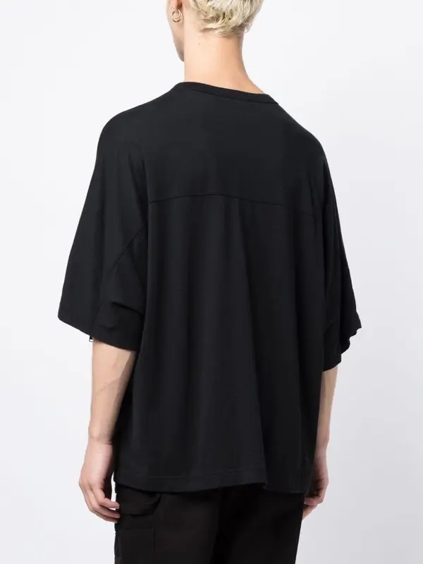Undercoverism Zip-Detail Cotton T-Shirt In Black - 30% Off