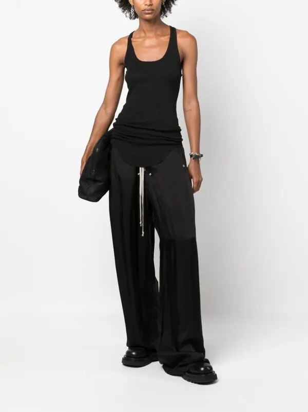 Rick Owens Organic Cotton Racerback Tank Top - Black