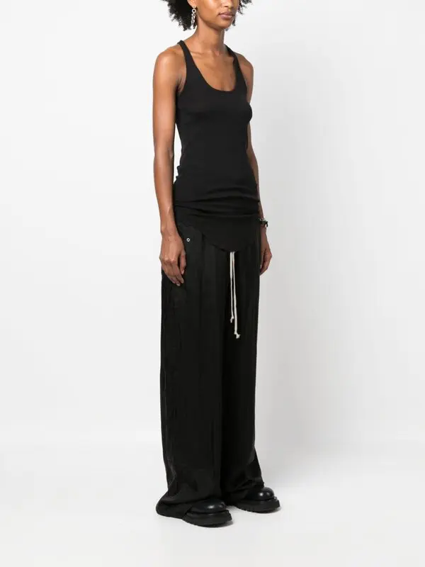 Rick Owens Organic Cotton Racerback Tank Top - Black