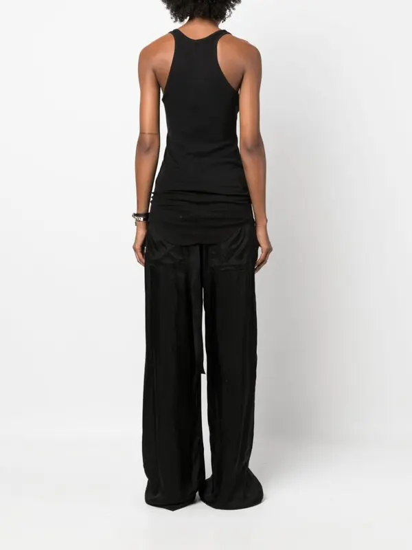 Rick Owens Organic Cotton Racerback Tank Top - Black