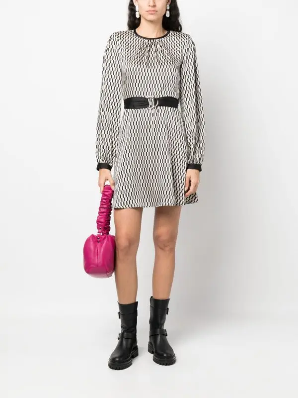 Liu Jo Graphic-print Dress With Belt