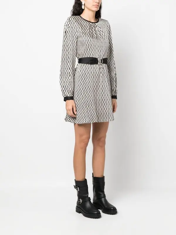 Liu Jo Graphic-print Dress With Belt
