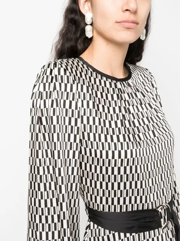 Liu Jo Graphic-print Dress With Belt