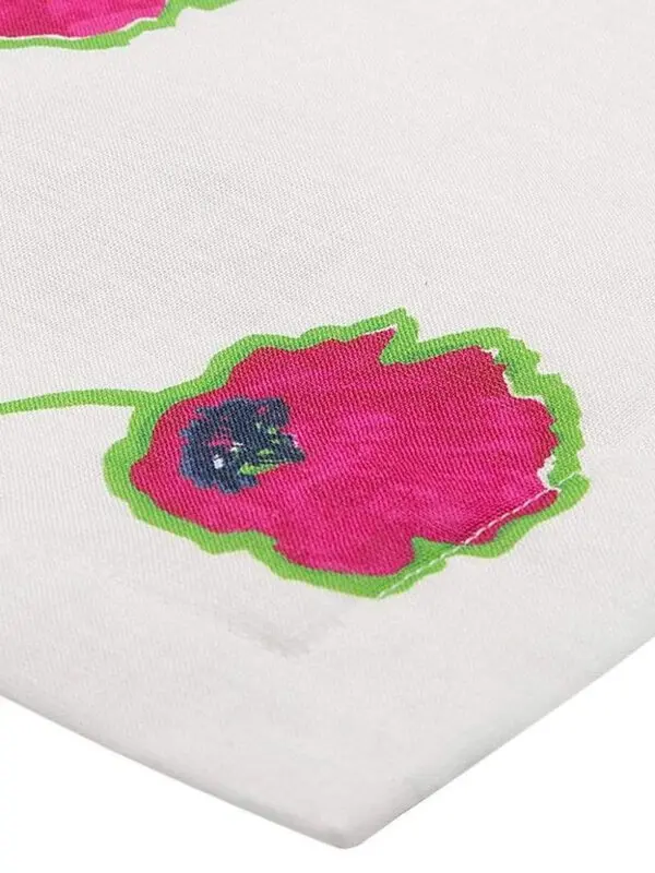 La DoubleJ Papaveri-print Linen Tablemats
