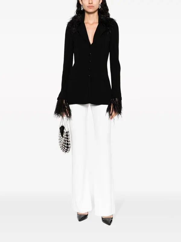 Alberta Ferretti Goose-feather Trim Jacket