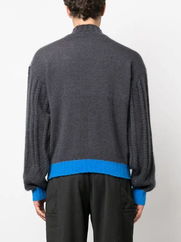Kiko Kostadinov Mariann Mohair-Blend Jumper In Grey - 53% Off