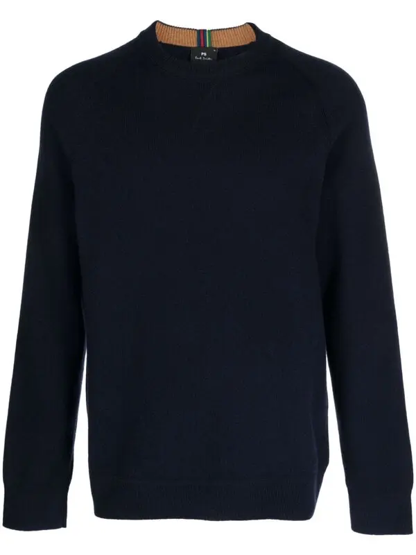 Paul Smith Long-sleeve Merino-wool Jumper - Blue