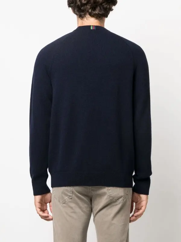 Paul Smith Long-sleeve Merino-wool Jumper - Blue