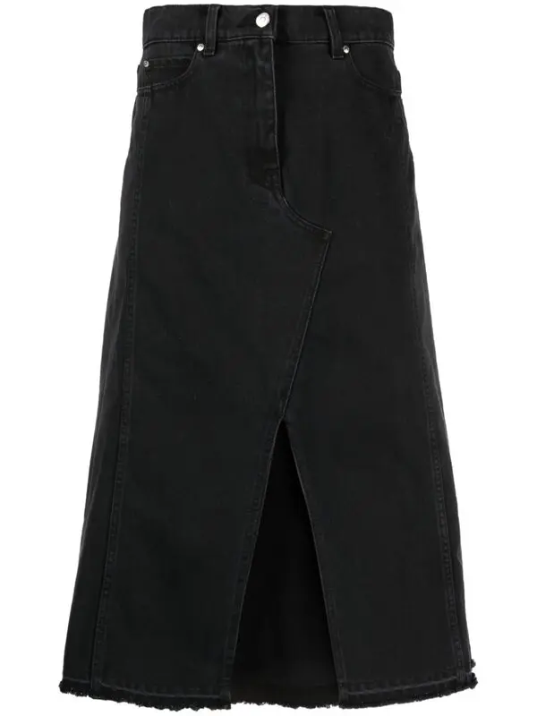 MSGM Logo-patch Knee-length Skirt