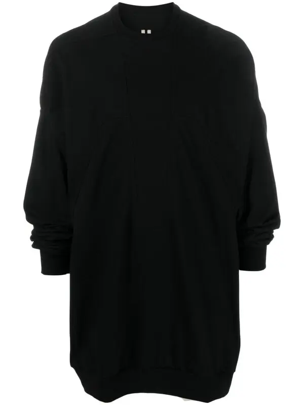 Rick Owens Splintered Peter Organic Cotton Jumper - Black