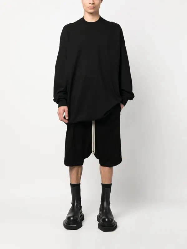Rick Owens Splintered Peter Organic Cotton Jumper - Black